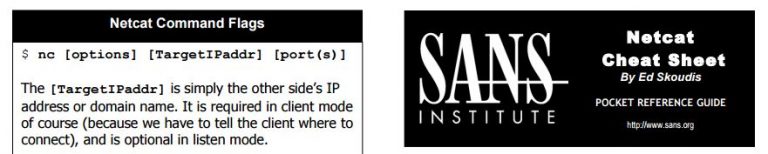 Cheat Sheet: Netcat - DragonJAR