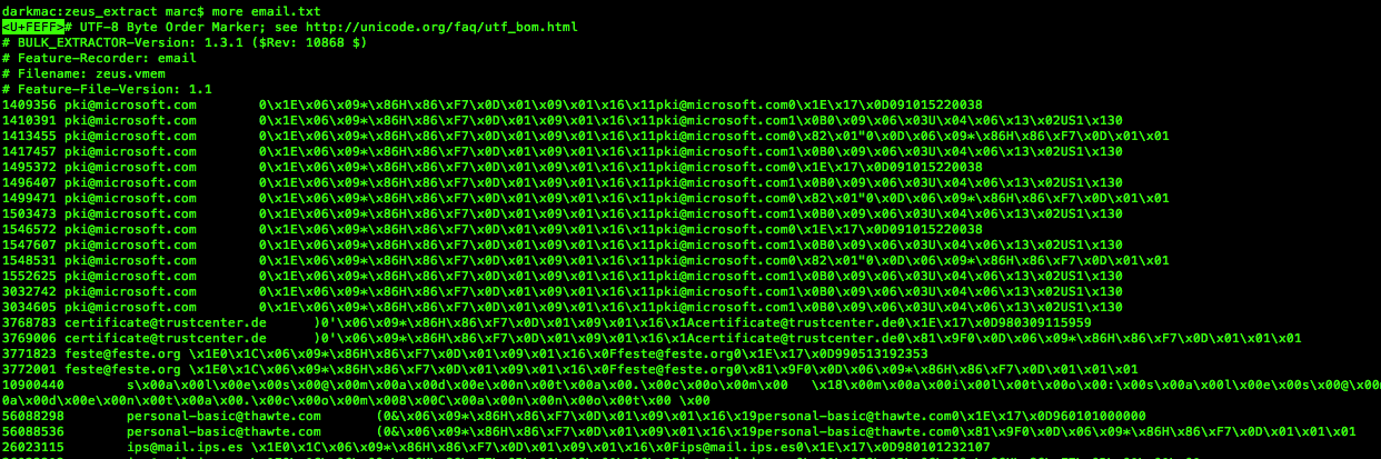 Bulk Extractor - DragonJAR