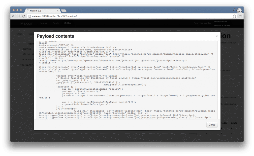 Malcom Malware Communication Analyzer - DragonJAR Seguridad